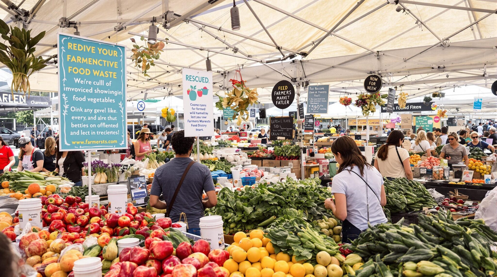 Innovative Solutions at Local Farmers' Markets Combat Food Waste