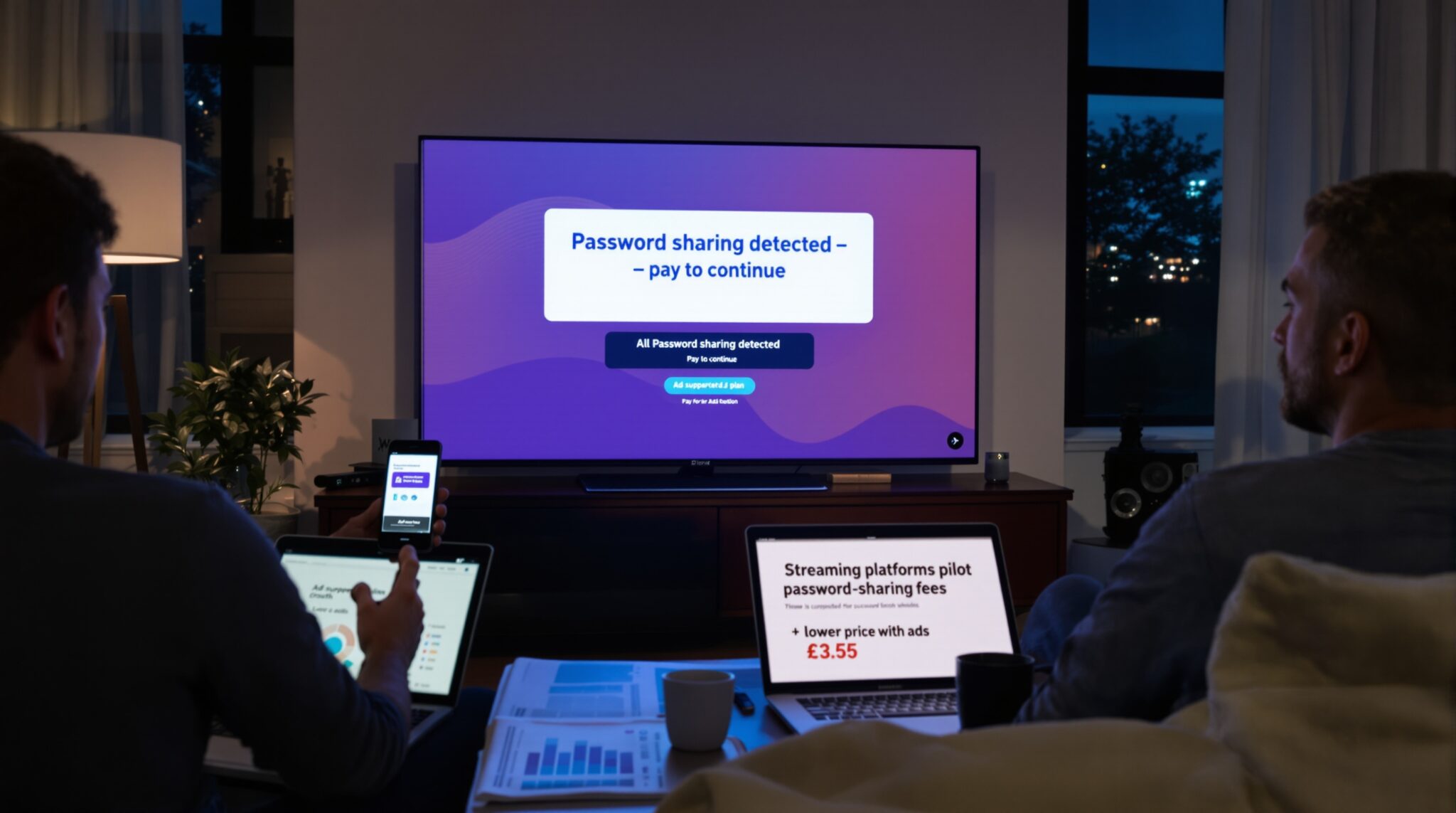 Major streaming platforms pilot password-sharing fees and ad-tier ...