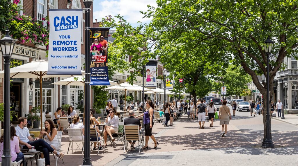 Small towns race to attract remote workers with cash incentives